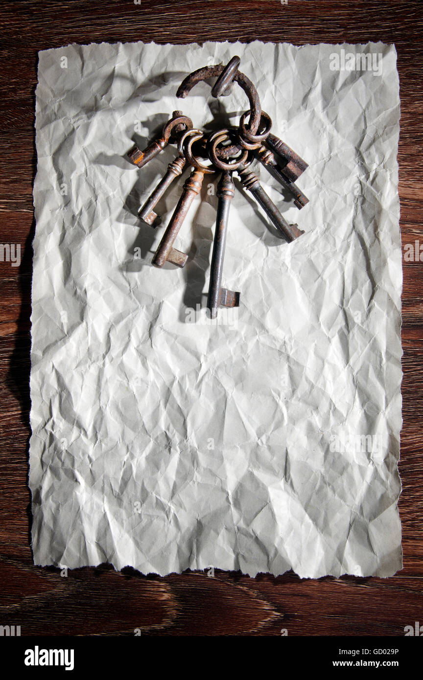 Ancient keys . Once they could open different locks Stock Photo - Alamy