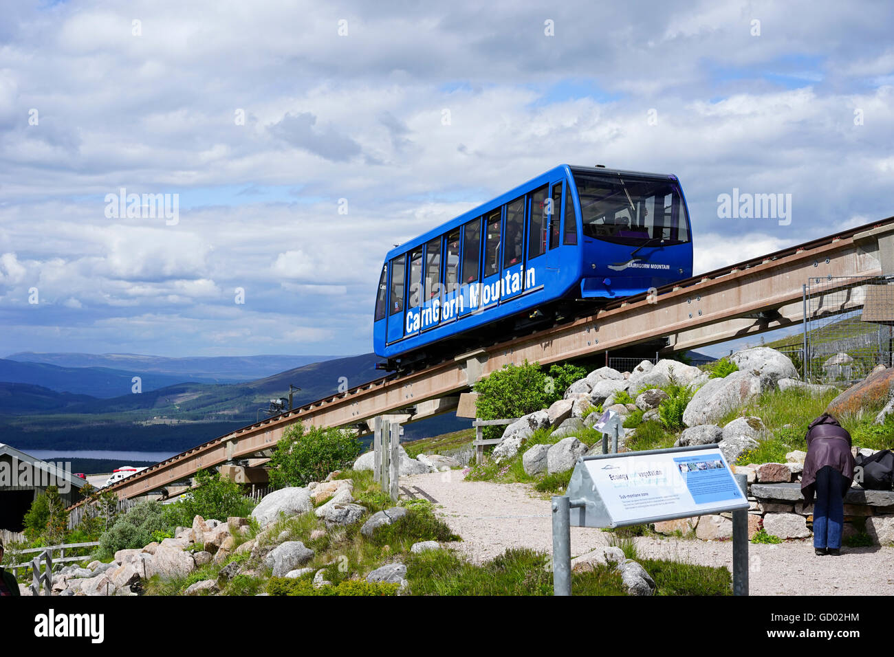 Funicular Railway going up Cairgorm, Scotland, UK Stock Photo - Alamy