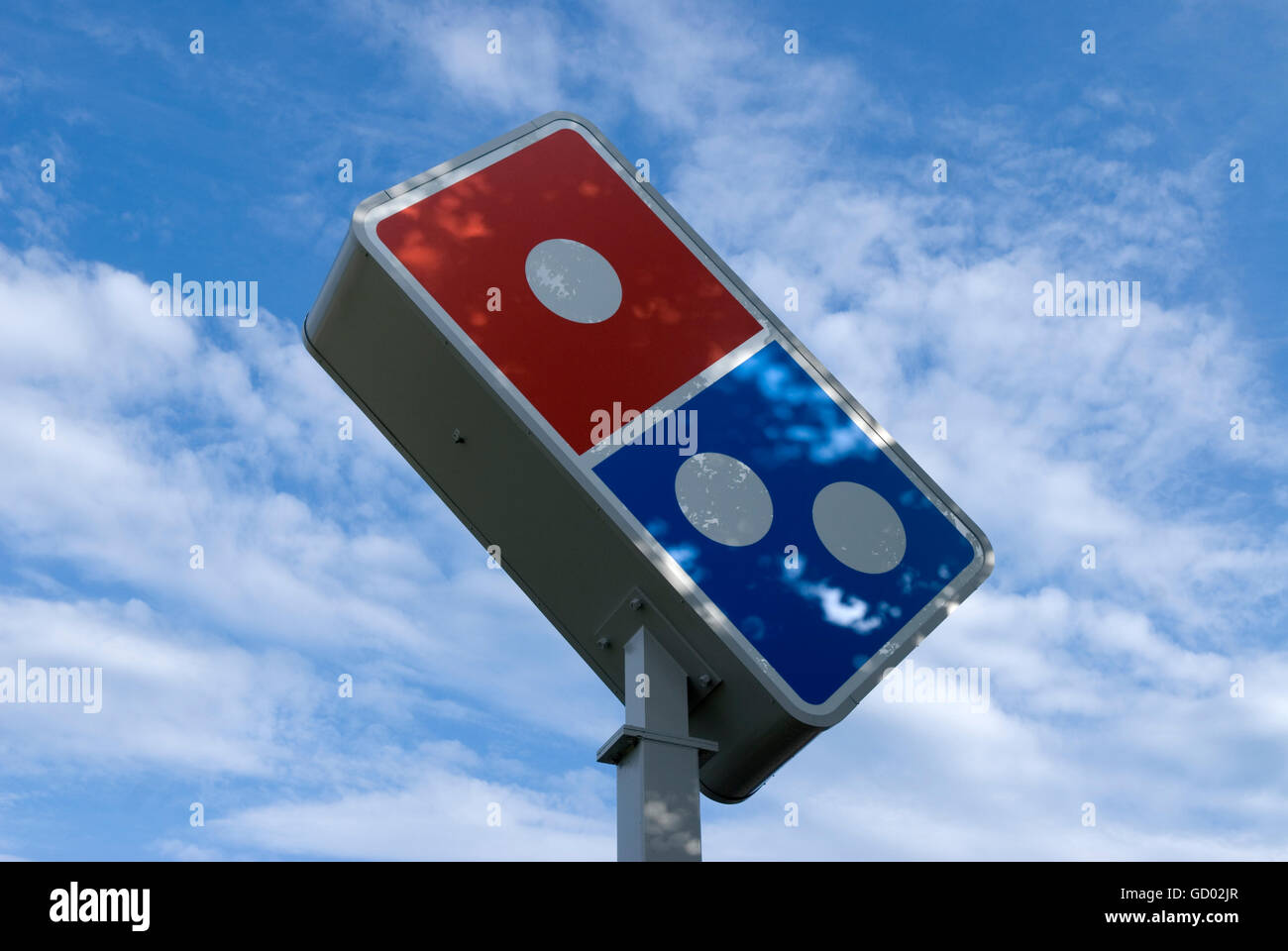 Domino's Pizza sign USA Stock Photo - Alamy