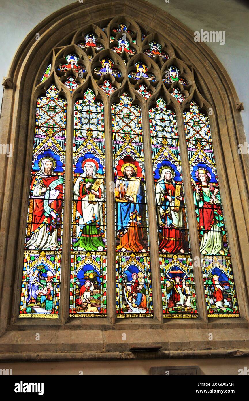 Stained Glass Window in Scottish Abbey Stock Photo - Alamy