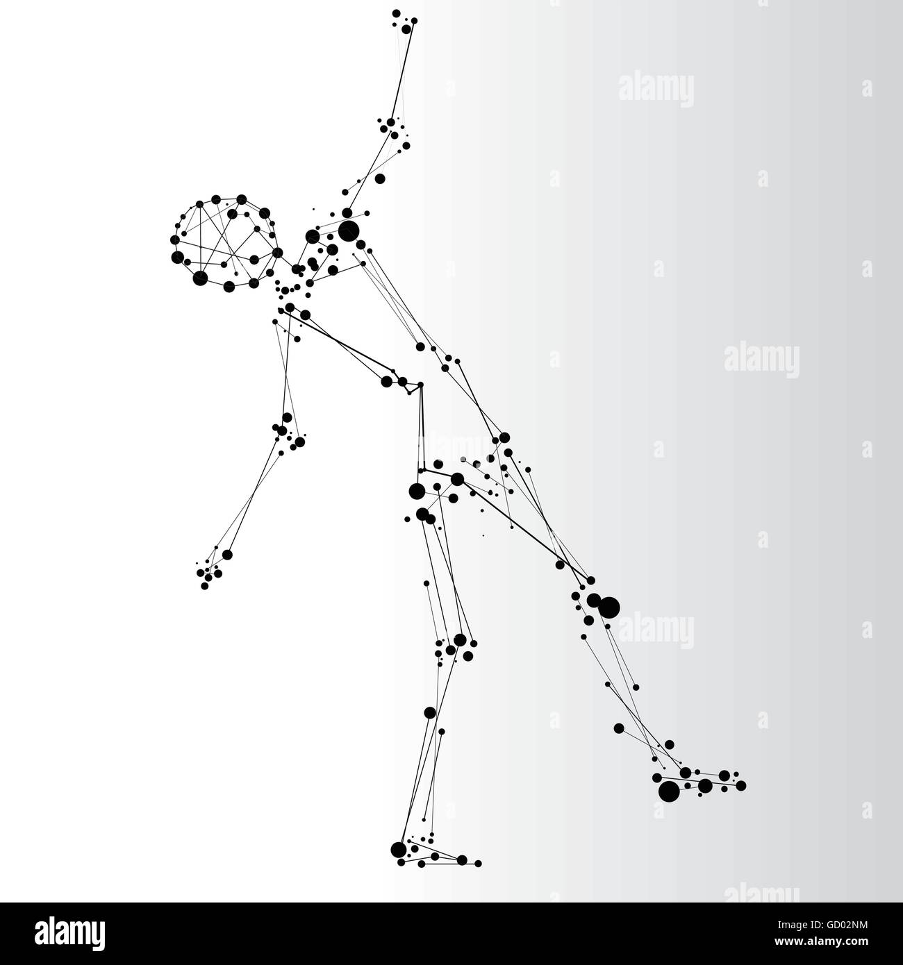 Falling human consisted of dots Stock Vector Image & Art - Alamy