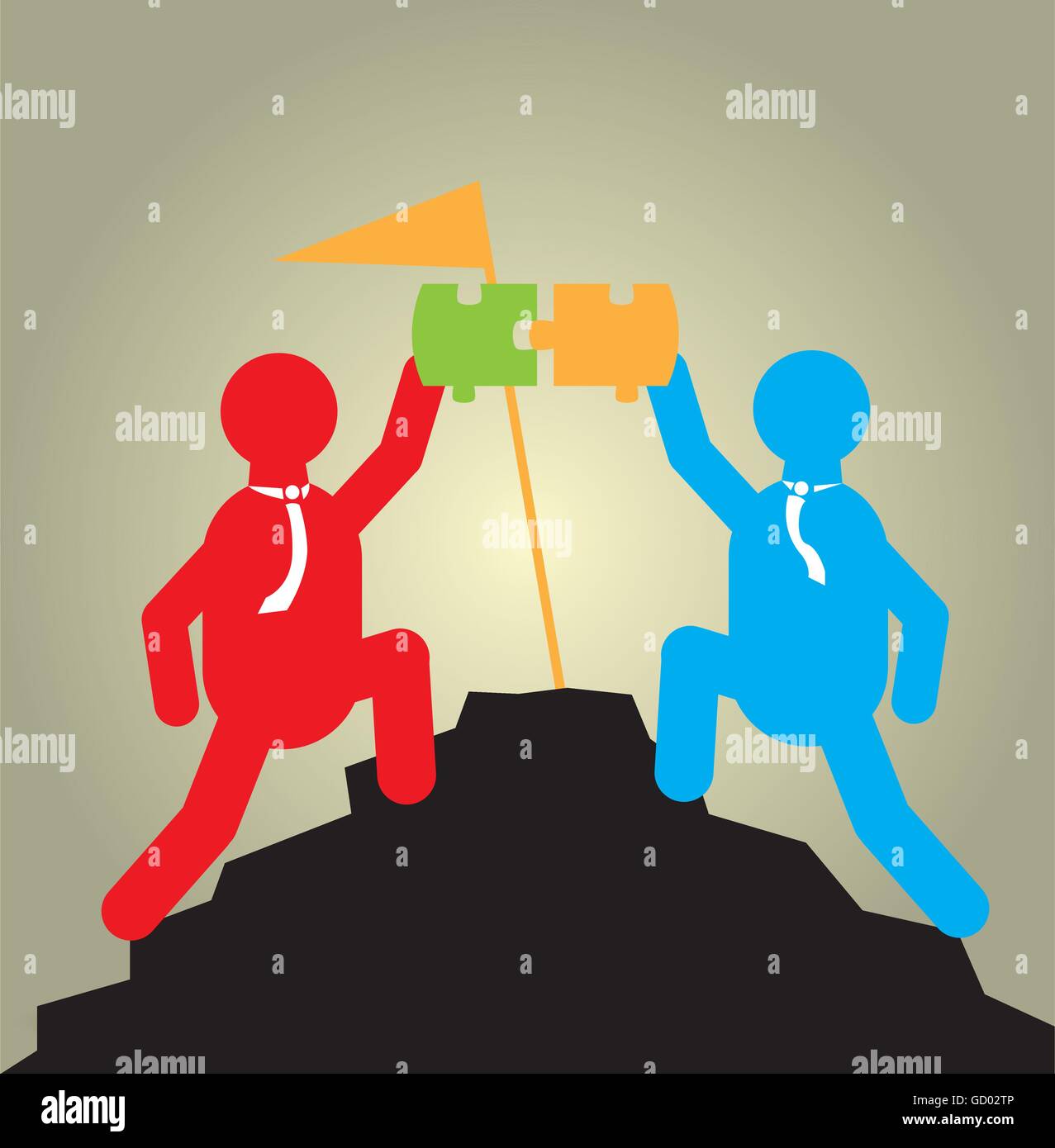 Teamwork, Vector illustration Stock Vector Image & Art - Alamy