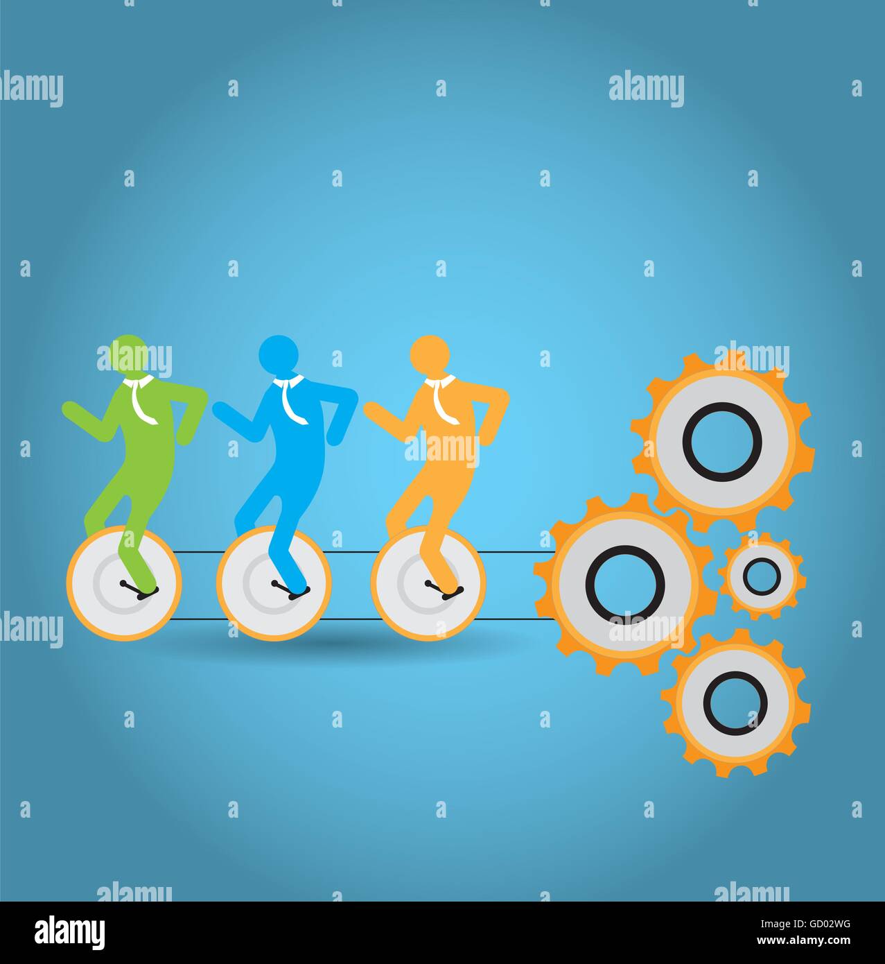Teamwork, Vector illustration Stock Vector Image & Art - Alamy