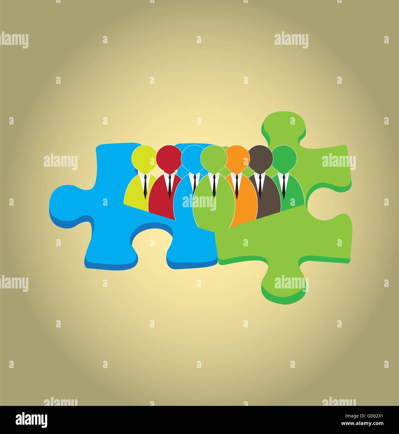 Teamwork, Vector illustration Stock Vector Image & Art - Alamy