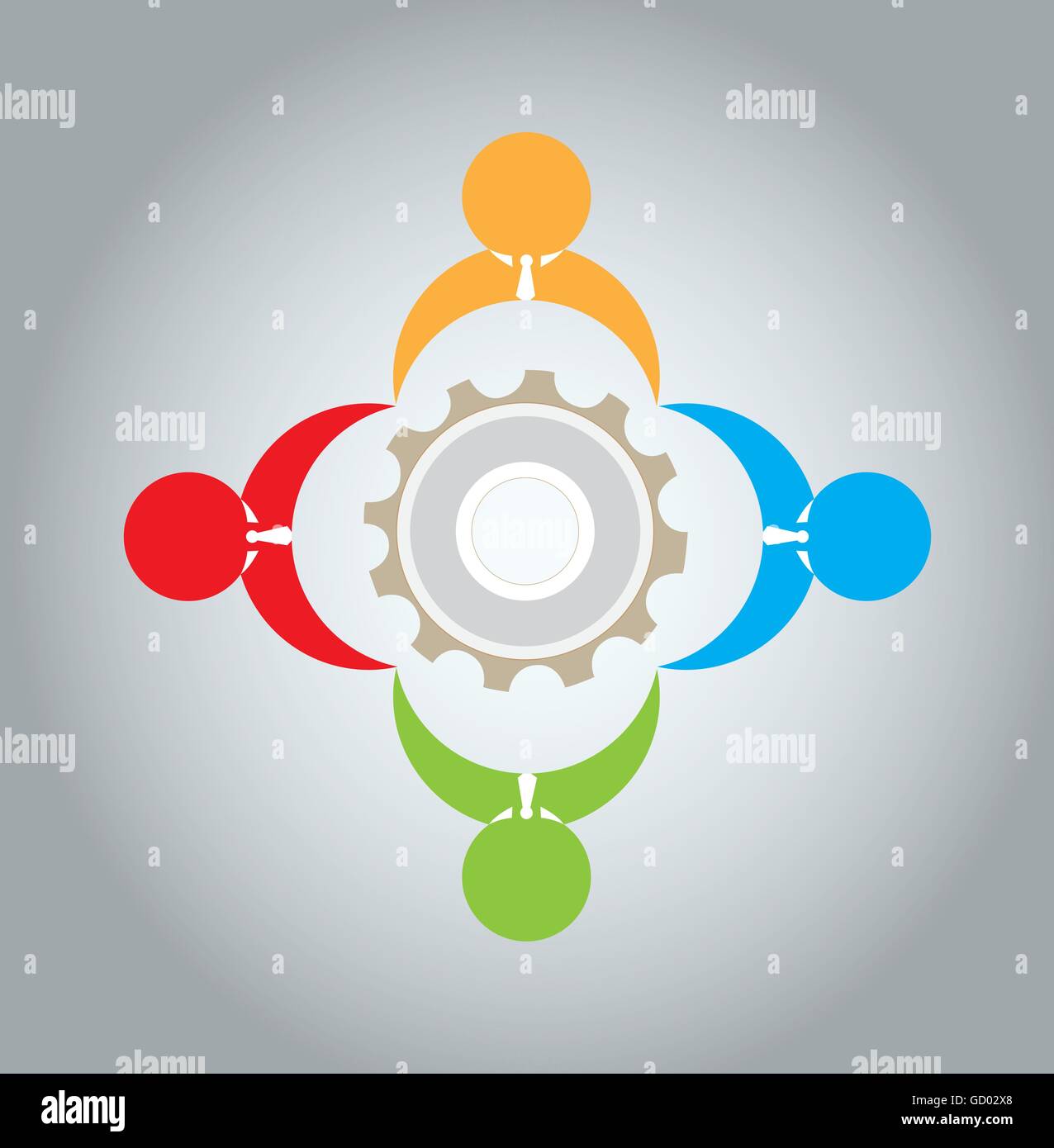 Teamwork, Vector illustration Stock Vector Image & Art - Alamy