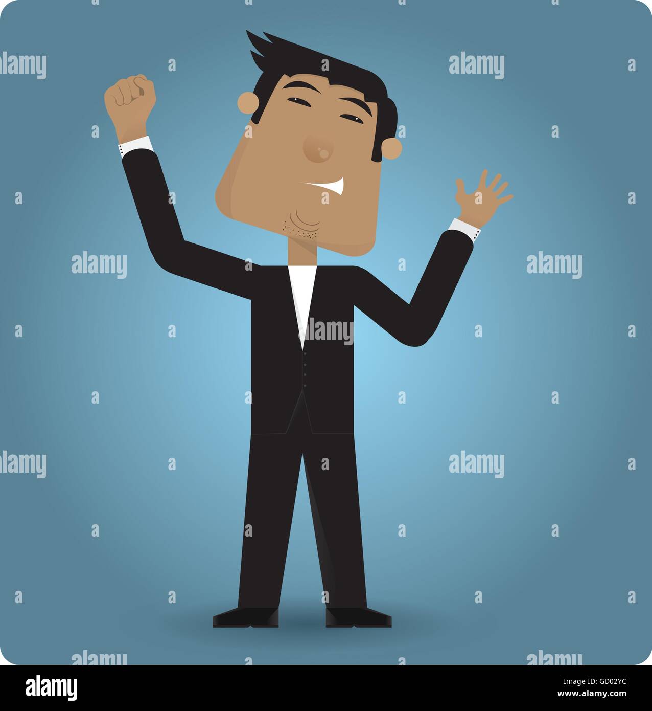 Isolated businessman, Vector illustration Stock Vector Image & Art - Alamy