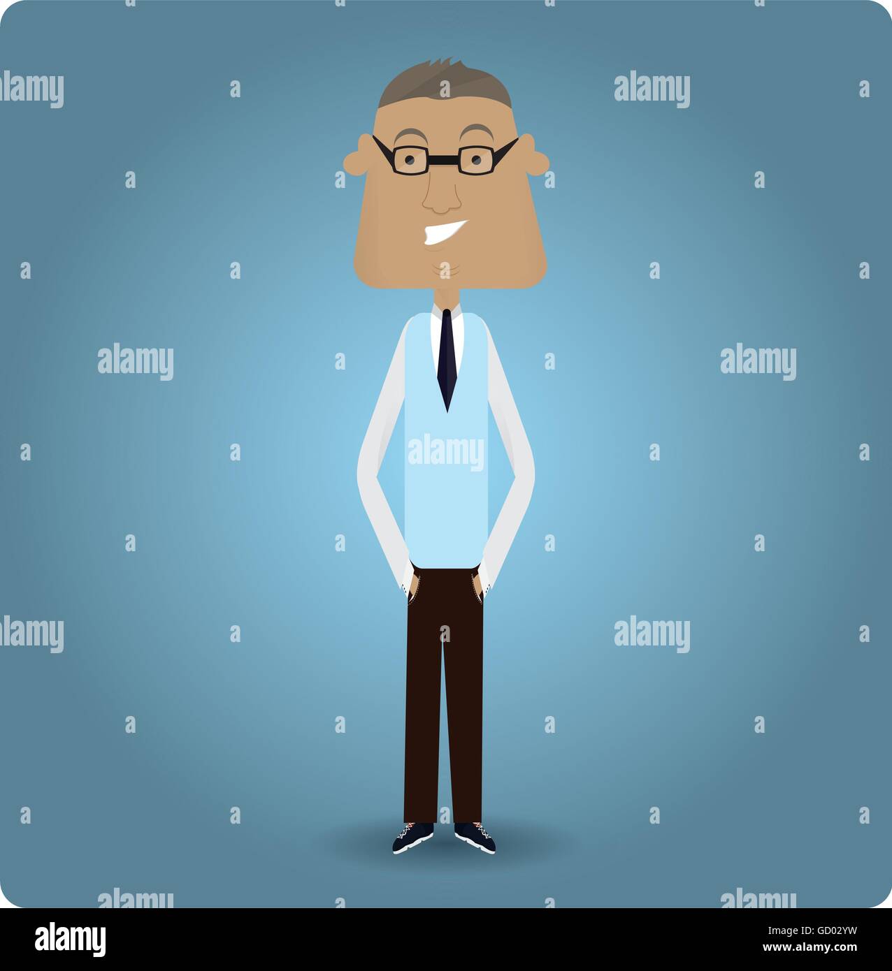 Isolated businessman, Vector illustration Stock Vector Image & Art - Alamy