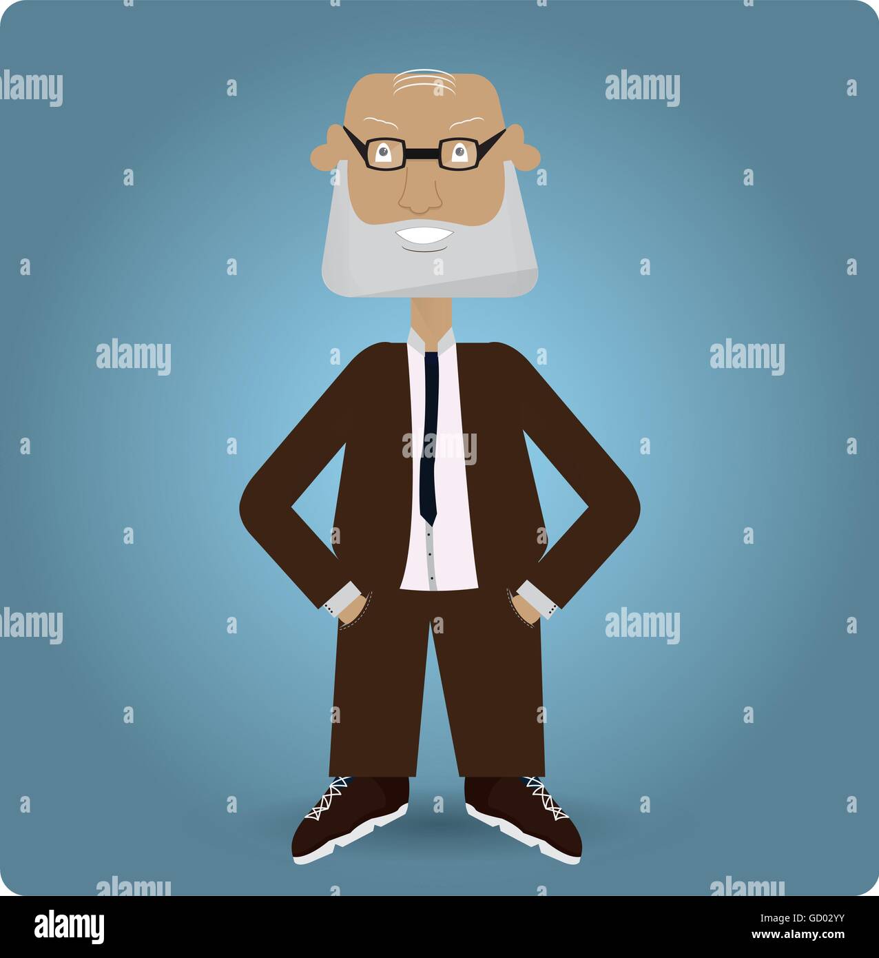 Isolated businessman, Vector illustration Stock Vector Image & Art - Alamy