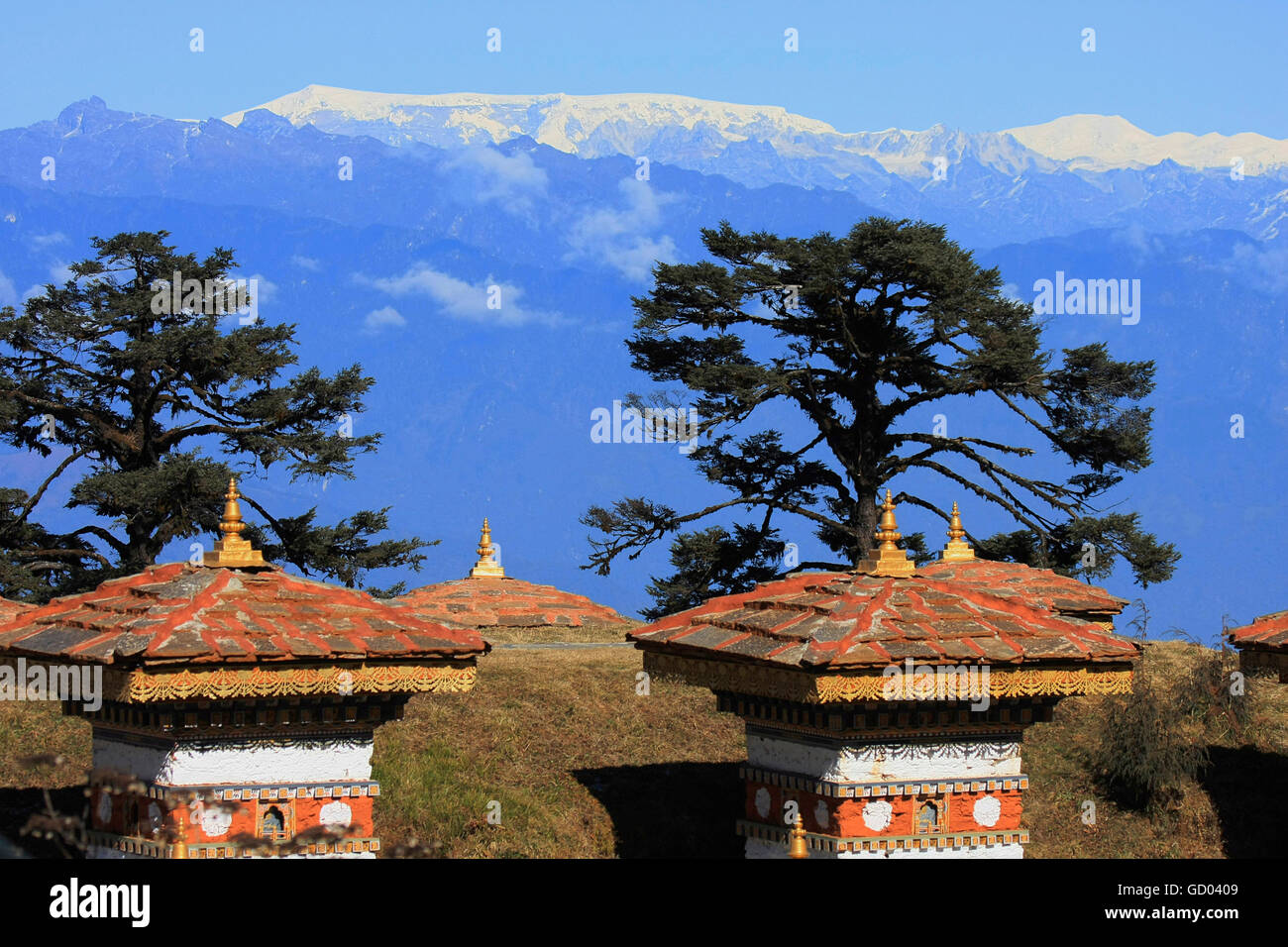 View from Dochu La Stock Photo - Alamy
