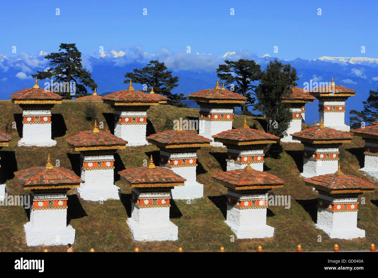 View from Dochu La Stock Photo - Alamy