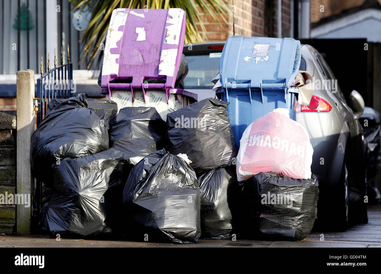Bins waiting to be emptied hi-res stock photography and images - Alamy