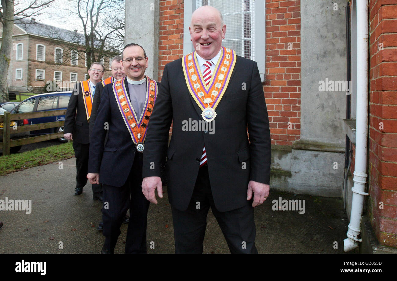 New Orange Order leader Stock Photo - Alamy