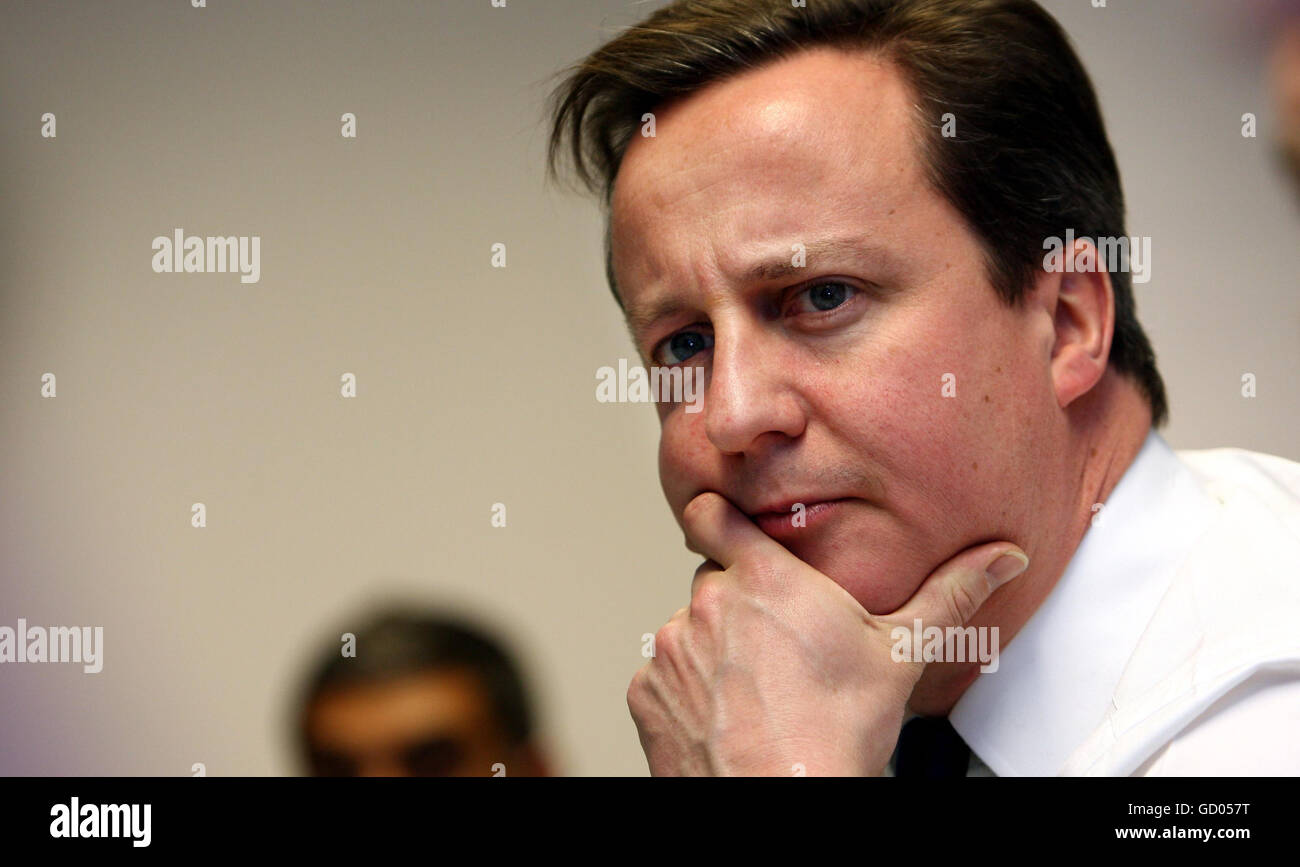 David Cameron visits Leicester Stock Photo - Alamy