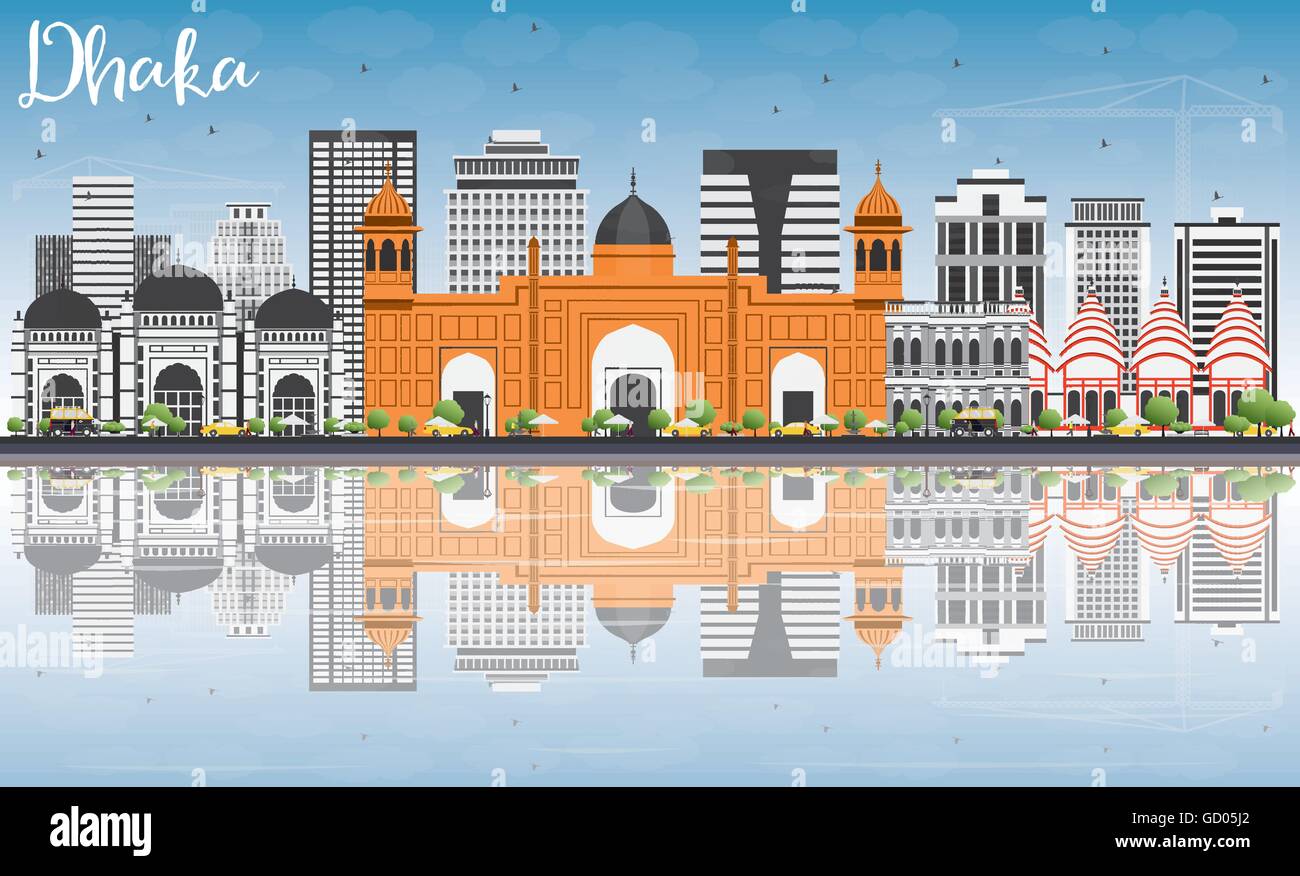 Dhaka skyline Stock Vector Images - Alamy
