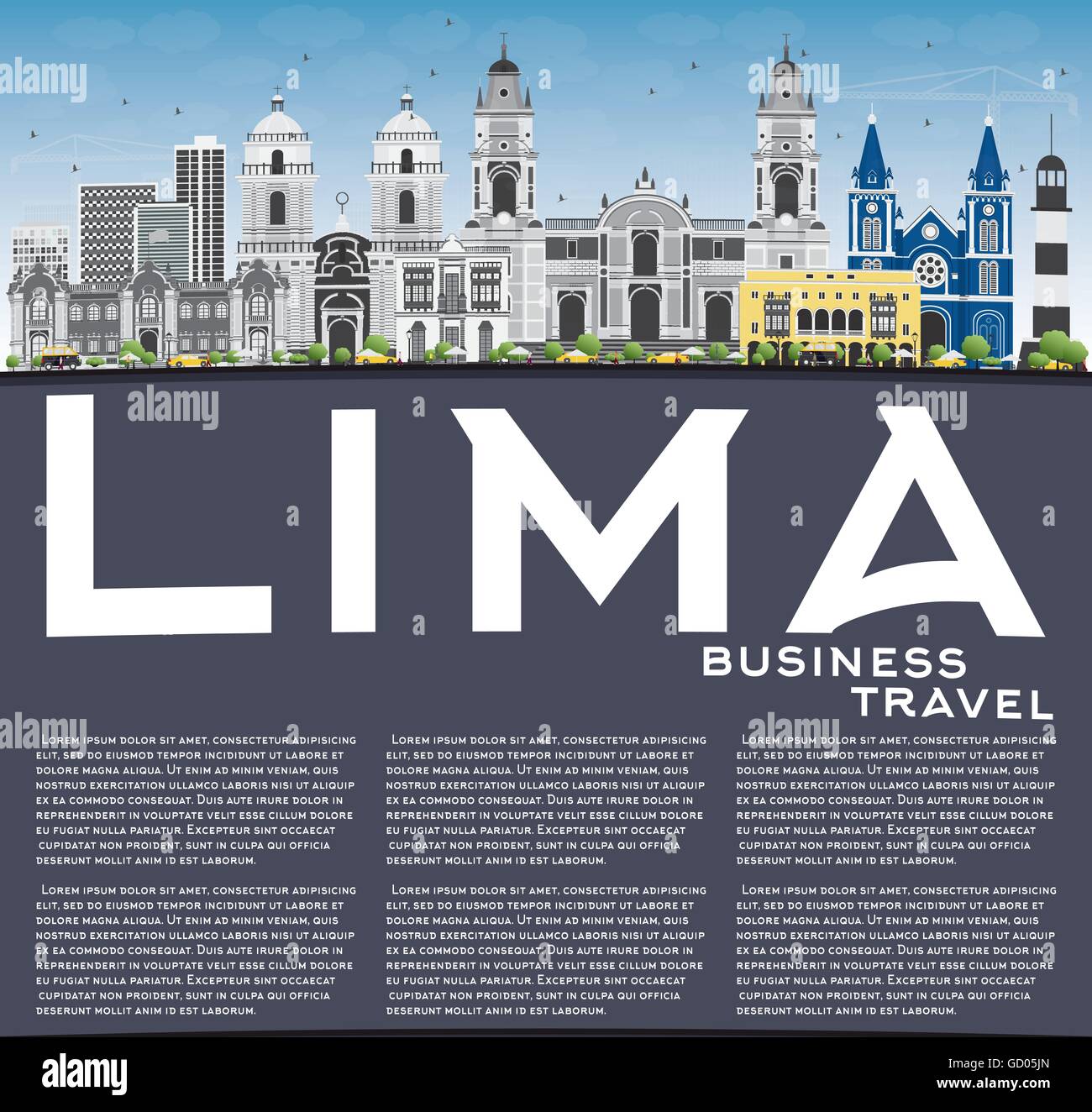 Downtown lima peru Stock Vector Images - Alamy