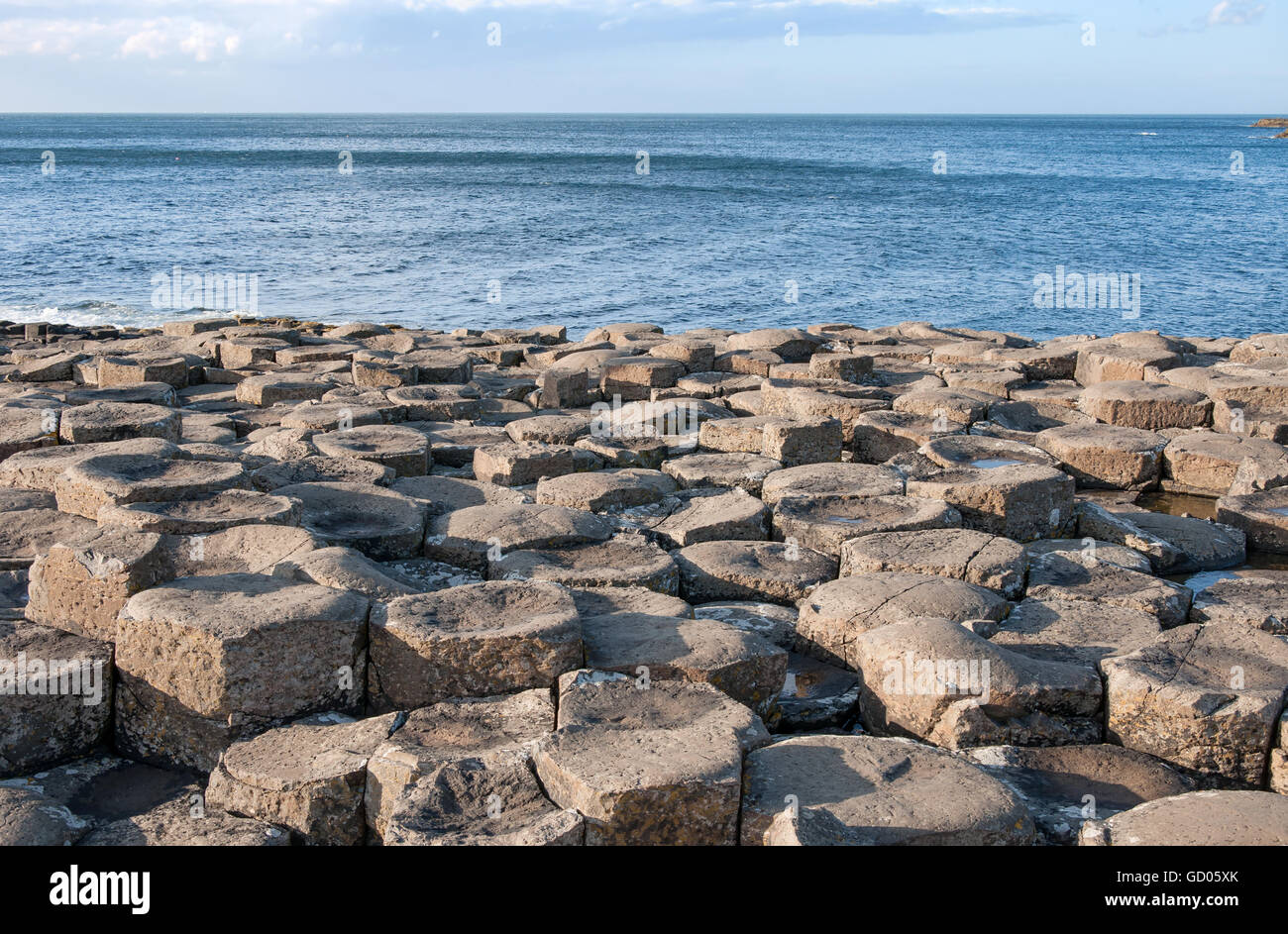 Giants Causeway. Unique geological hexagonal formations of volcanic ...