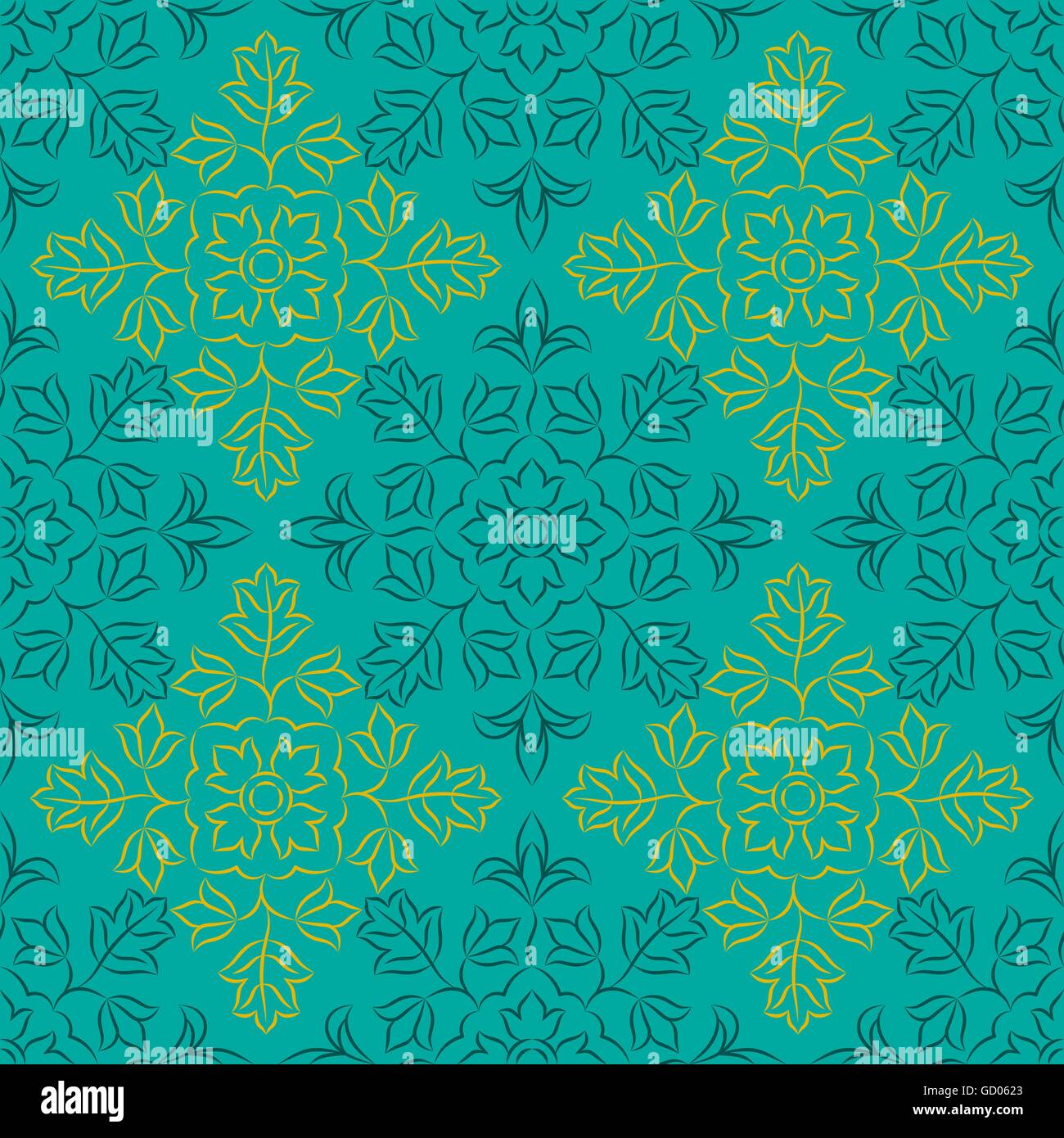 Indian Floral Pattern Stock Vector Image & Art - Alamy