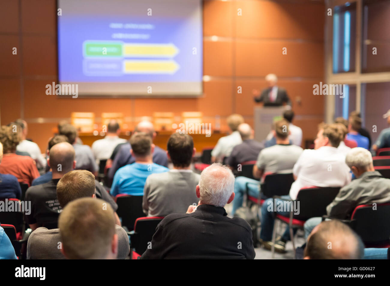 Audience in the lecture hall Stock Photo - Alamy