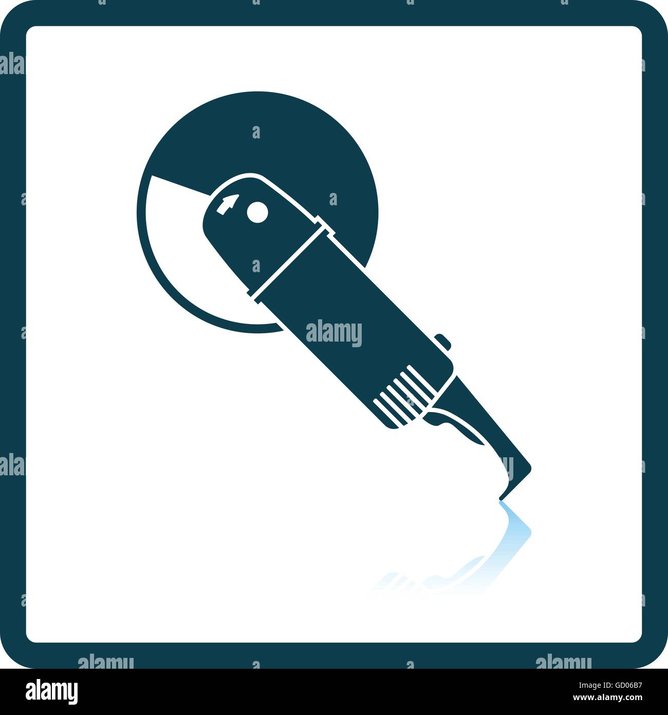 Icon of grinder. Shadow reflection design. Vector illustration Stock ...