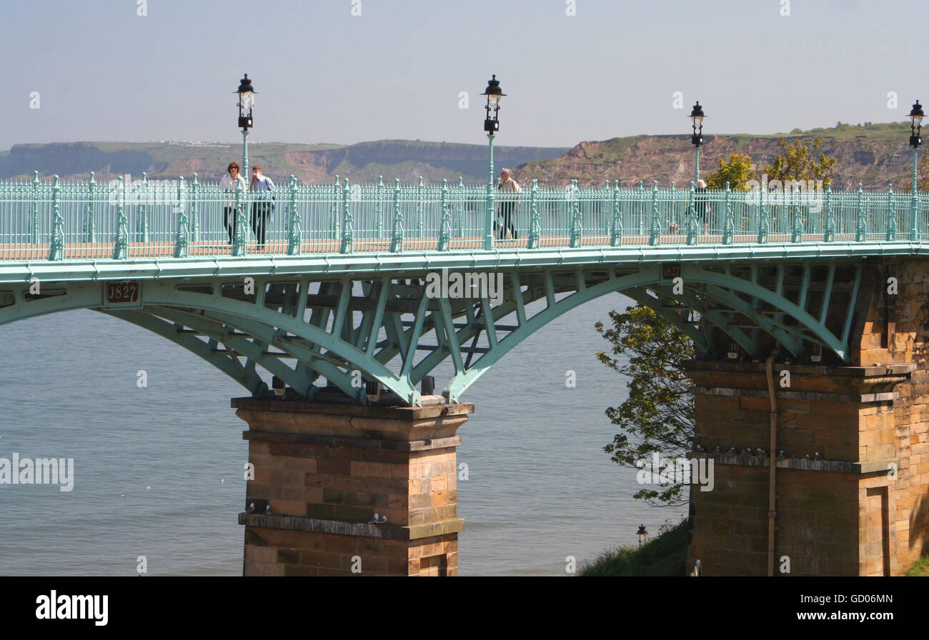 Spa Bridge Scarborough Stock Photo - Alamy