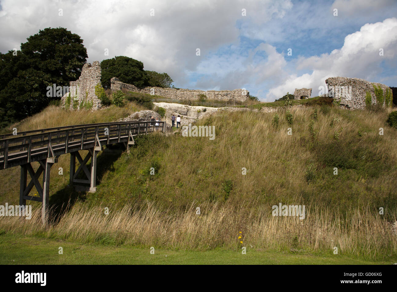 Castle Acre Castle Norfolk England Stock Photo - Alamy