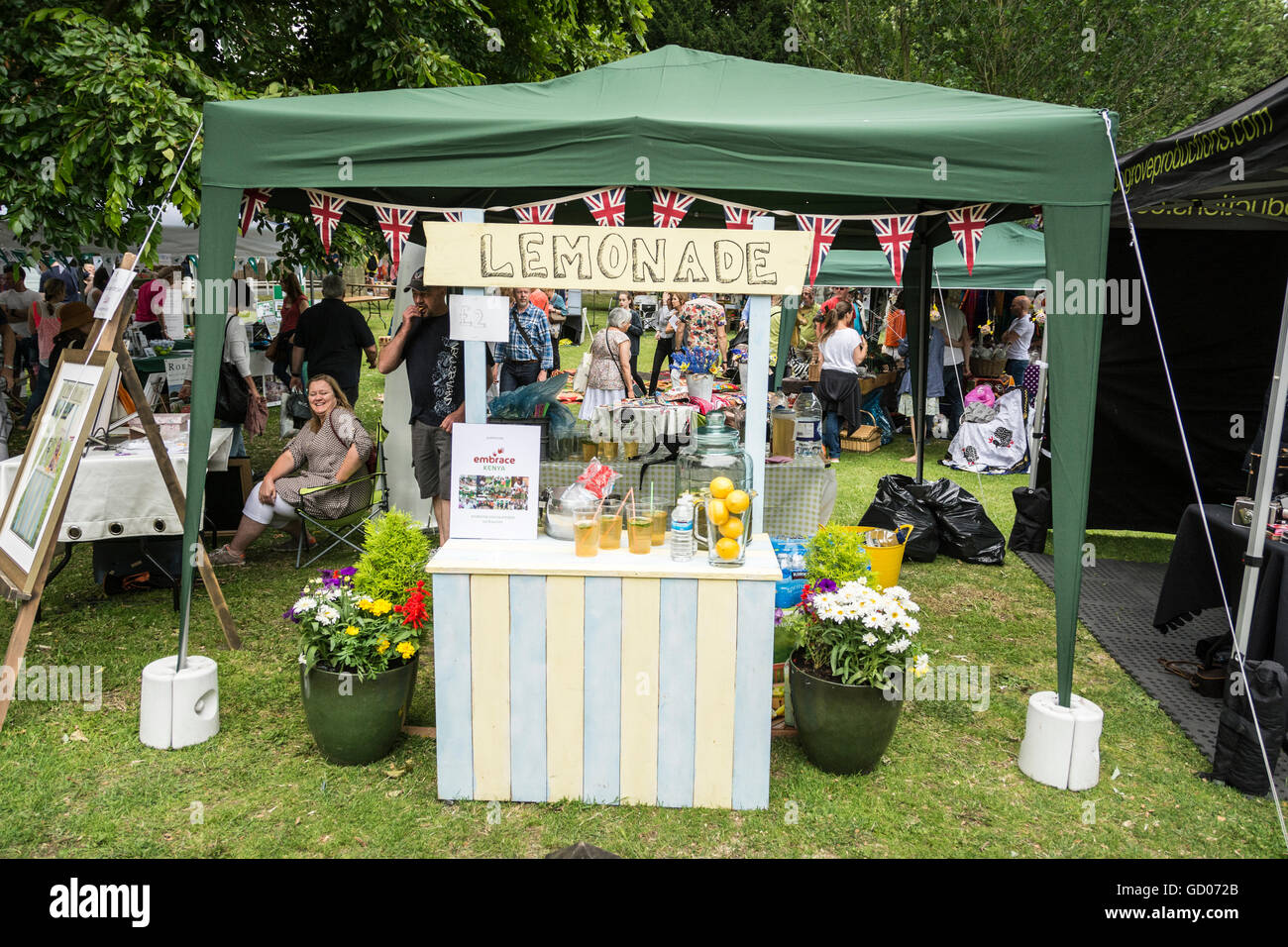 A lemonade stall at the annual Barnes Village Fair held on Barnes ...