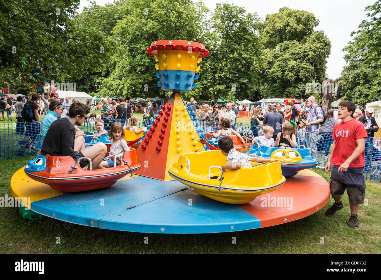 The annual Barnes Village Fair held on Barnes Common in SW London, UK ...