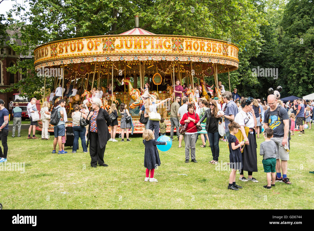 The annual Barnes Village Fair held on Barnes Common in SW London, UK ...