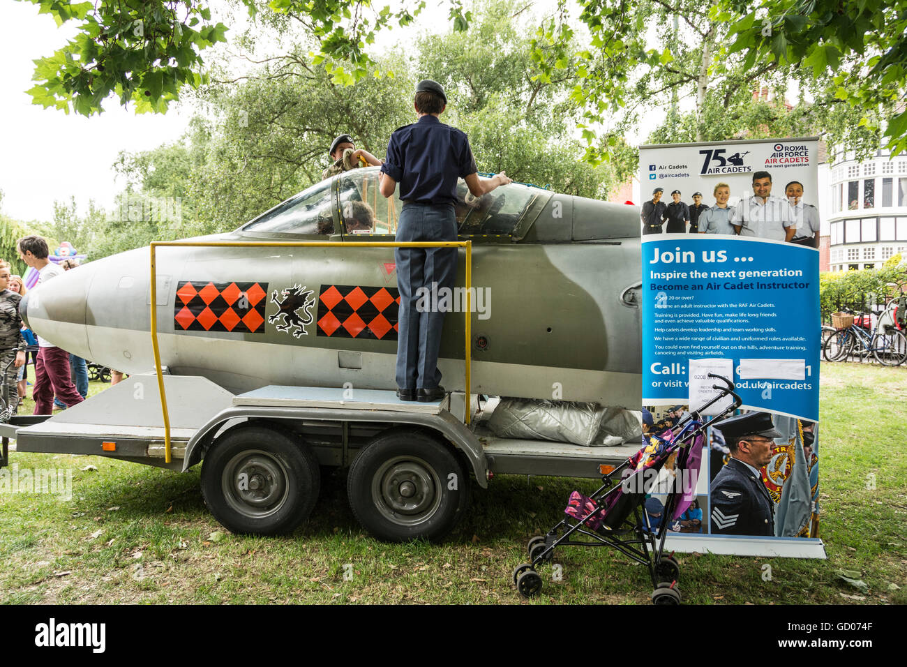 The annual Barnes Village Fair held on Barnes Common in SW London, UK ...