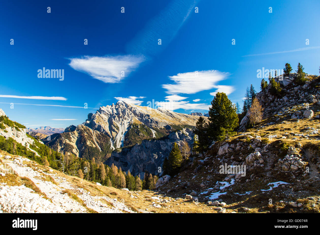 Fall is coming in the italian alps Stock Photo - Alamy