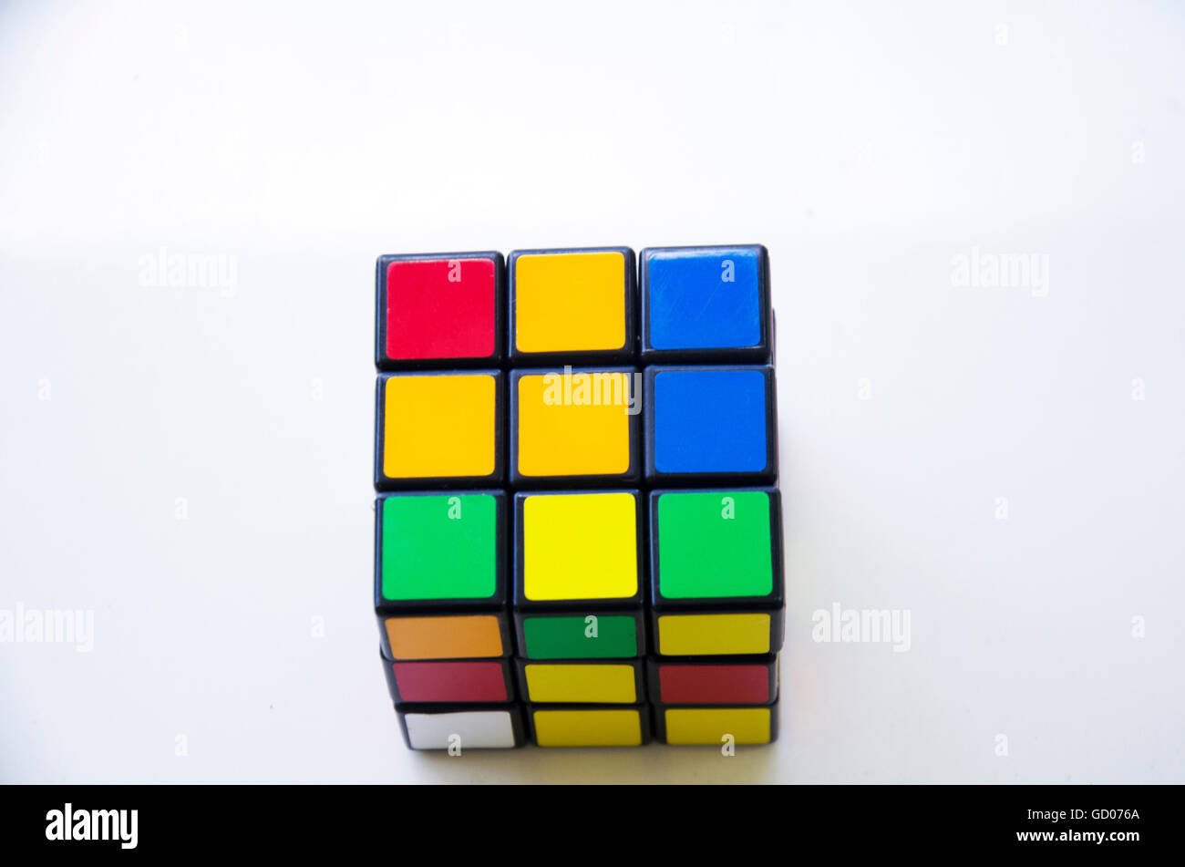 Multi coloured Rubik's 3x3x3 classic cube puzzle for play. Rubik's Cube ...