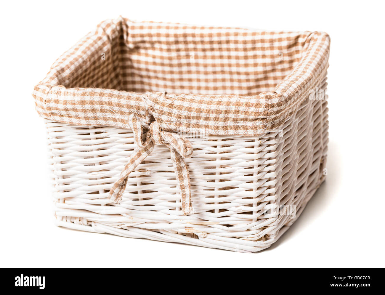 Empty color wicker basket hi-res stock photography and images - Alamy