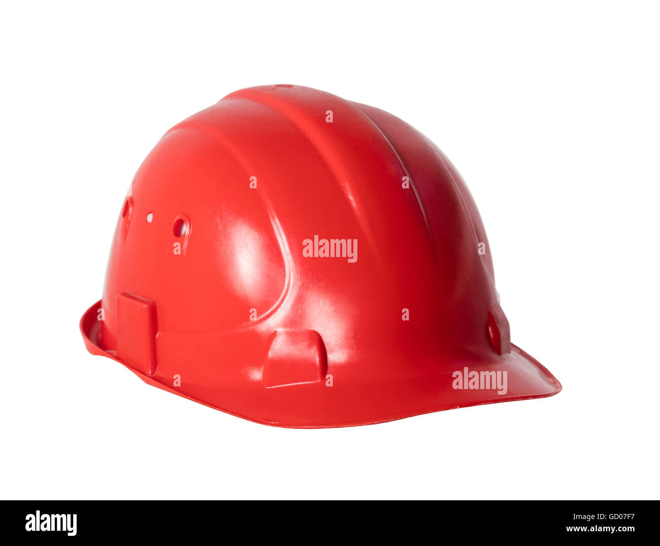 construction hard hat isolated on white background Stock Photo - Alamy