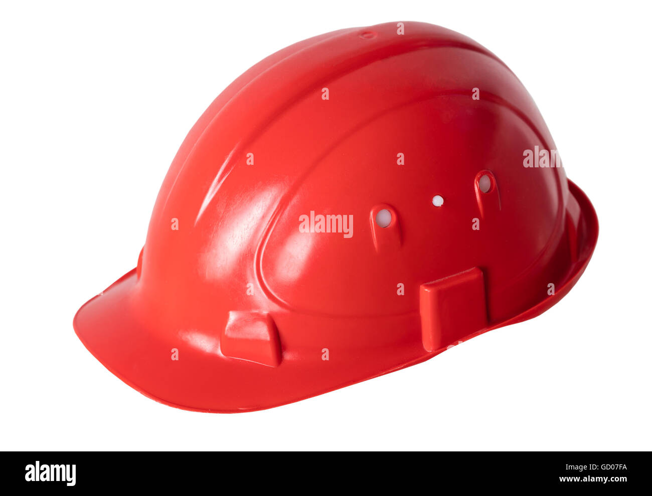 construction hard hat isolated on white background Stock Photo - Alamy