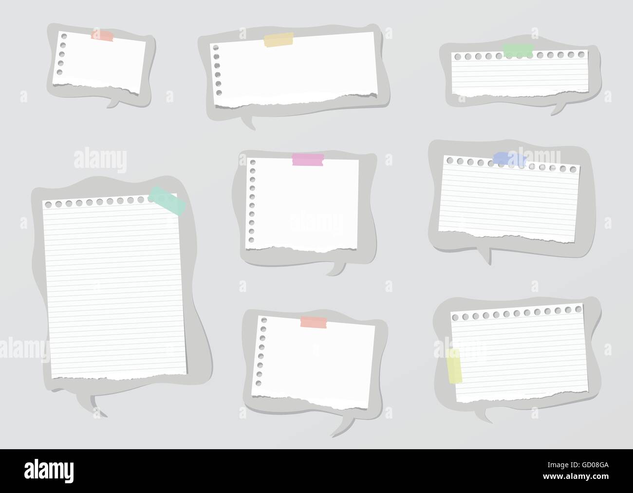 Green lined paper bubble Stock Vector Images - Alamy