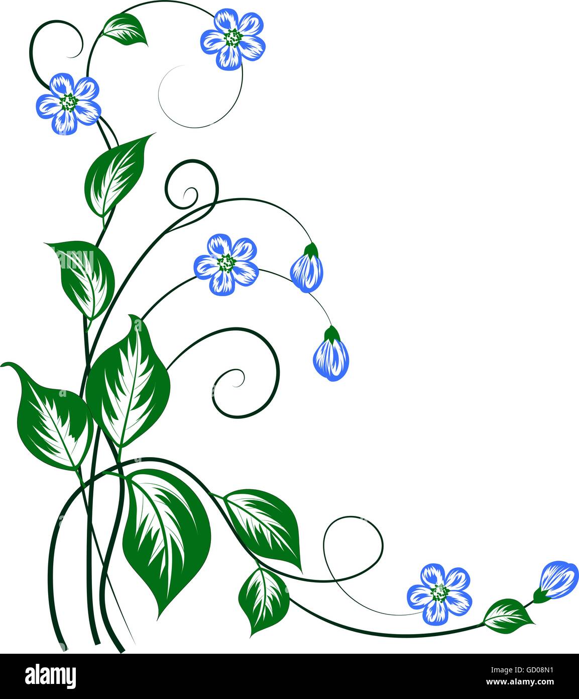 Simple floral background Stock Vector Image & Art - Alamy