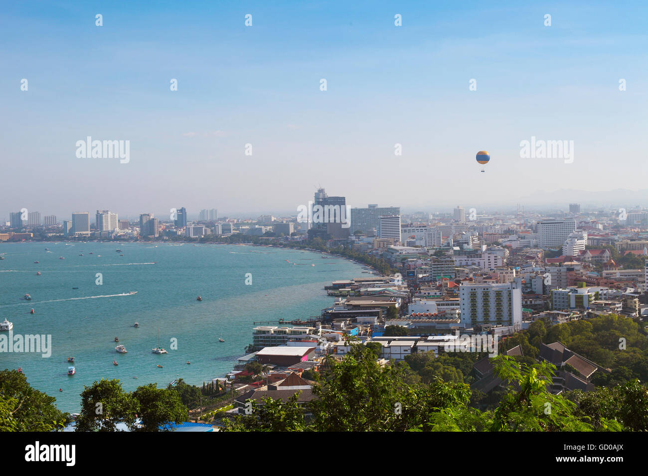 Pattaya beach view. Thailand. View from the top Stock Photo - Alamy