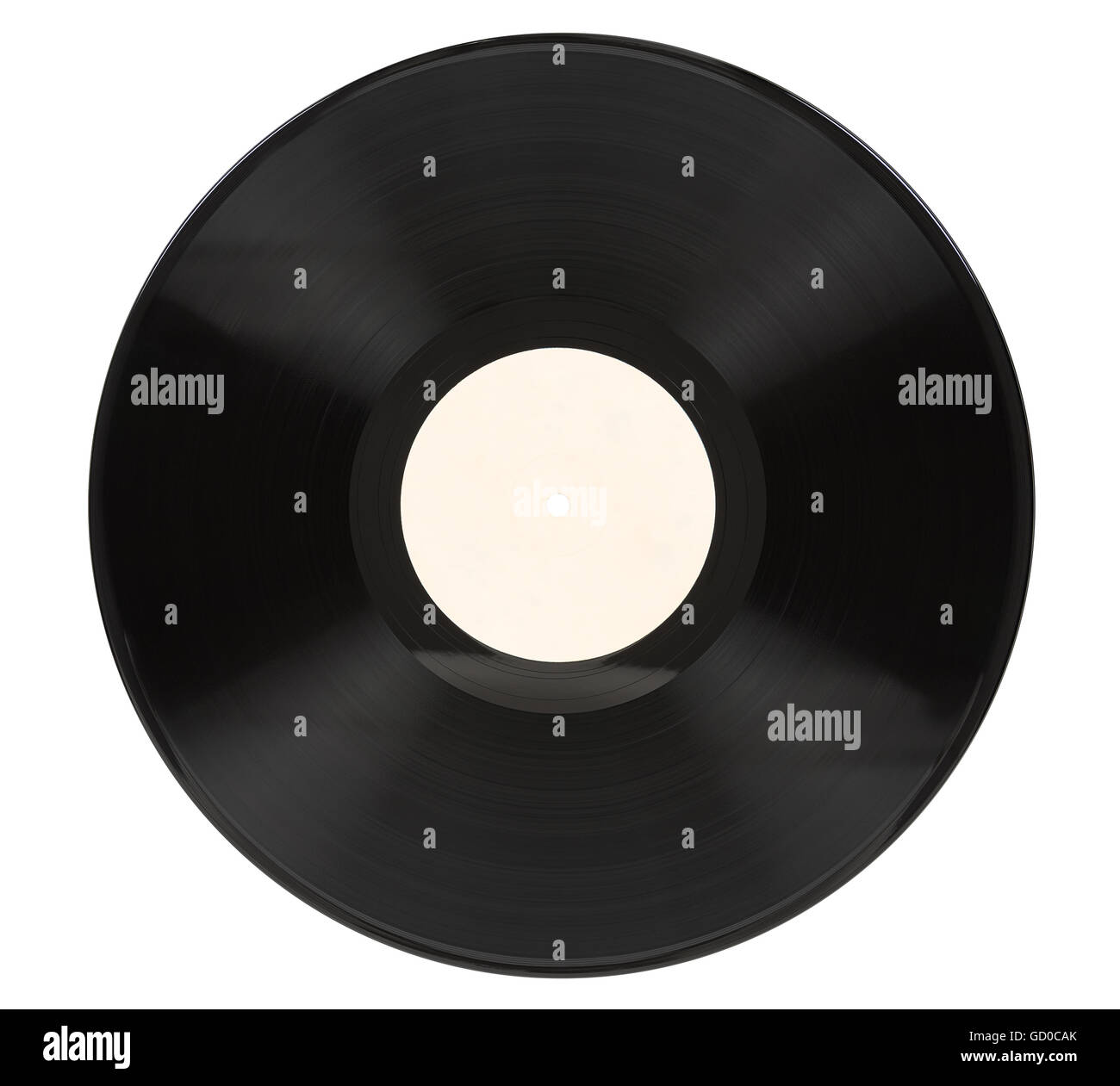 Vinyl record isolated on white background with clipping path Stock ...