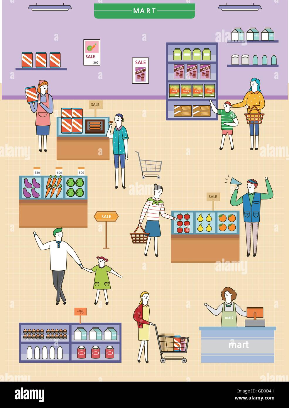 Life style shop Stock Vector Images - Alamy