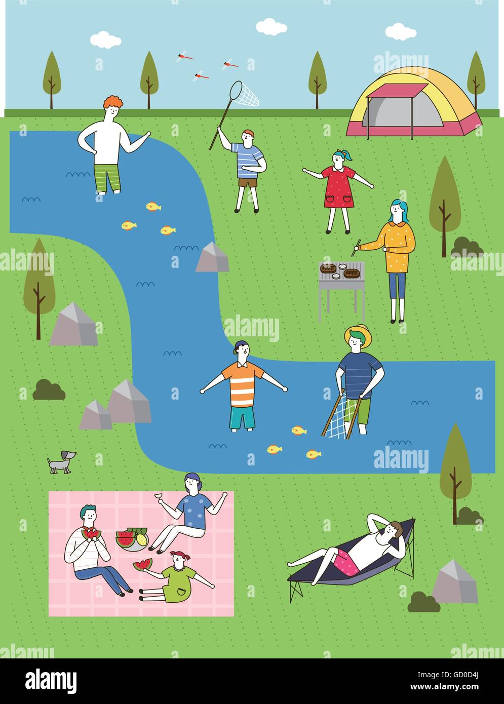 Life style group Stock Vector Images - Alamy