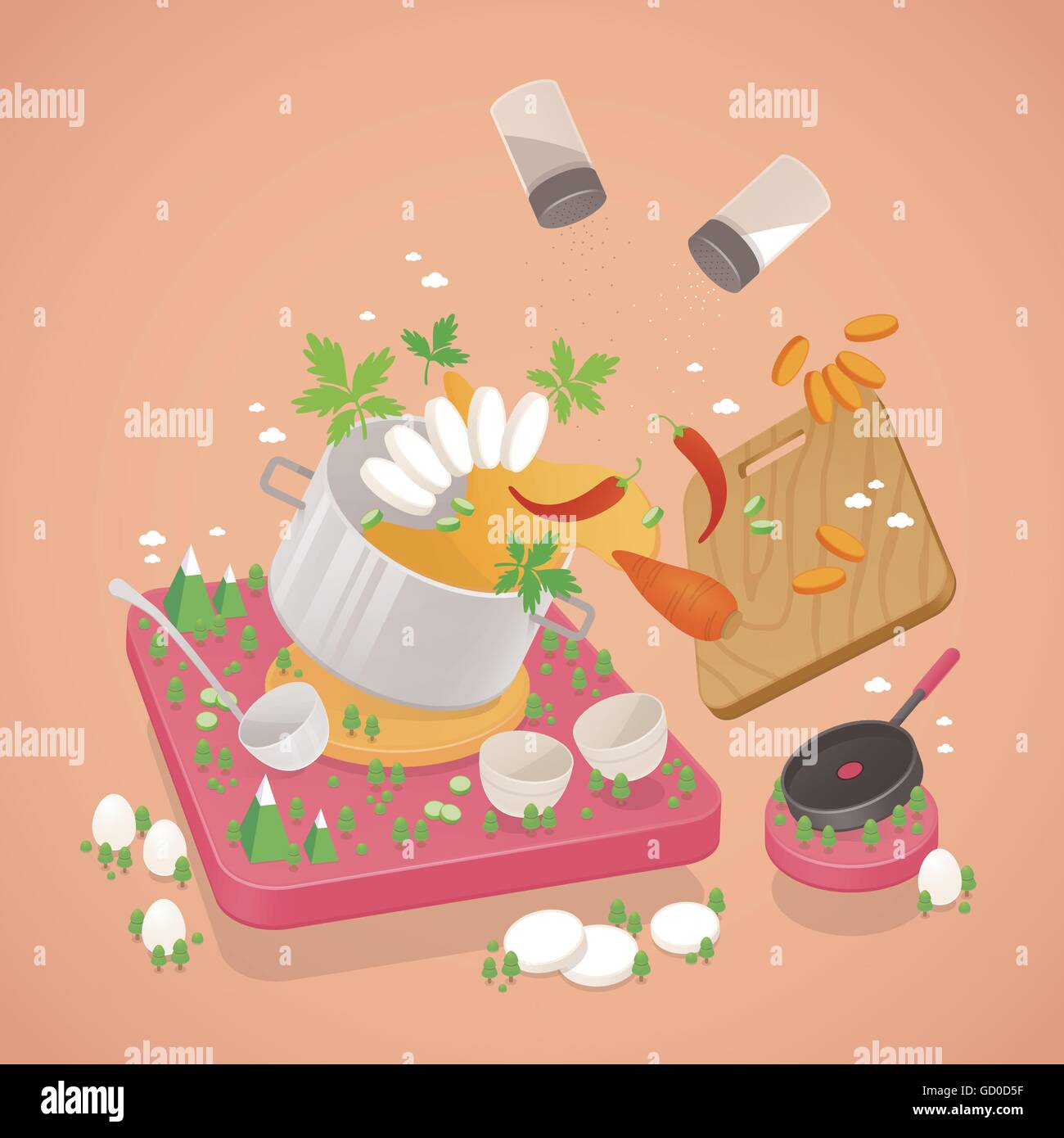 Vegetable map Stock Vector Images - Alamy