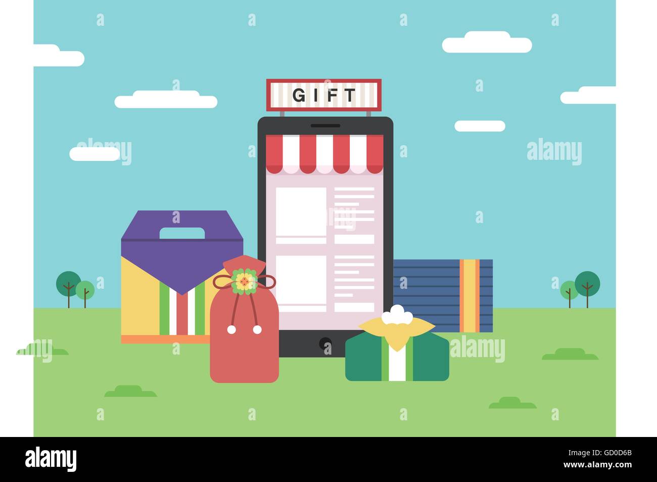 Korea shop Stock Vector Images - Alamy