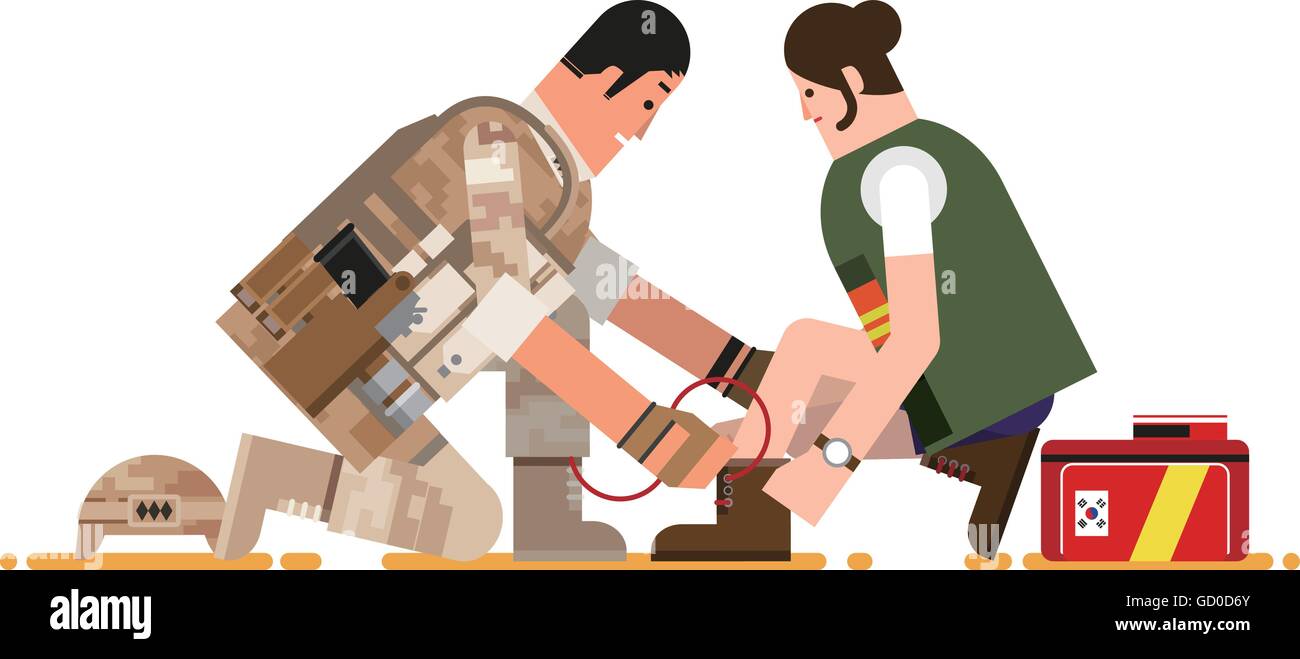 Military first aid kit Stock Vector Images - Alamy