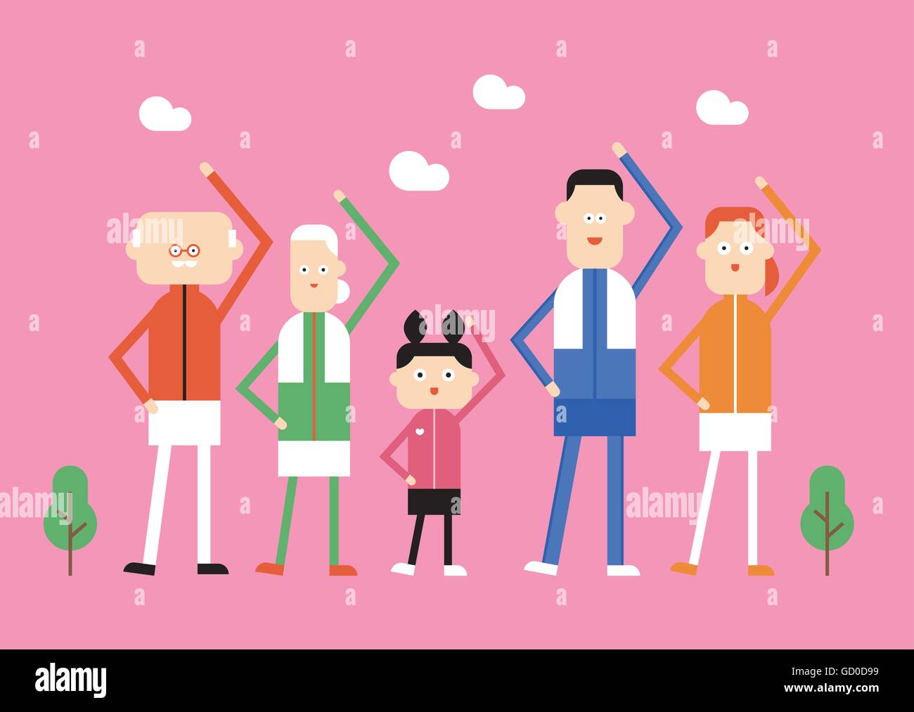Family this month Stock Vector Images - Alamy