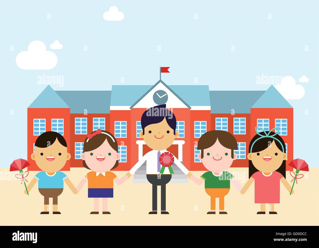 May school Stock Vector Images - Alamy