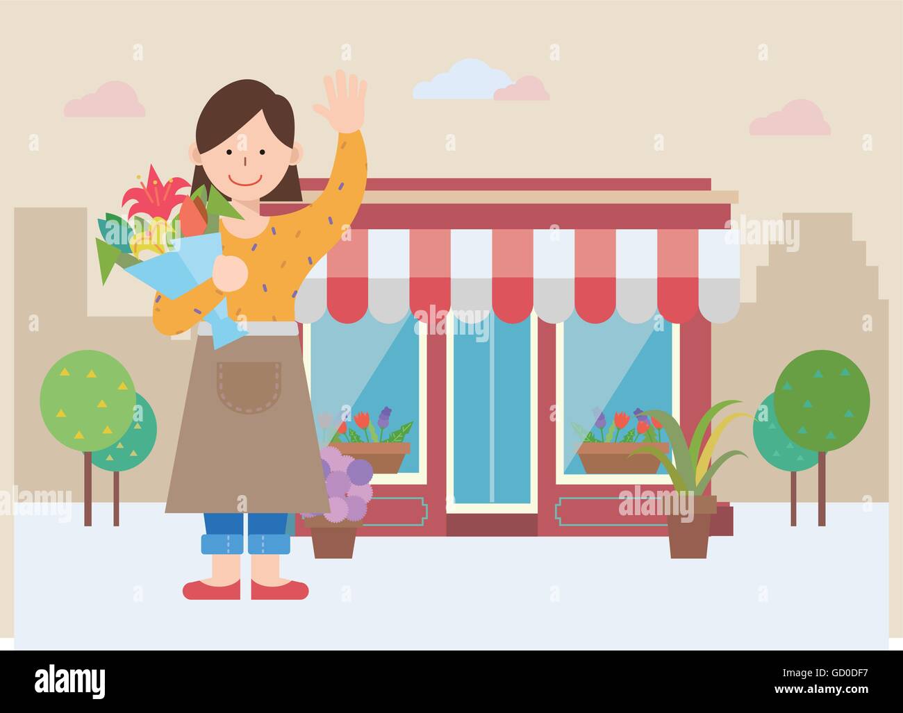 Job flower Stock Vector Images - Alamy