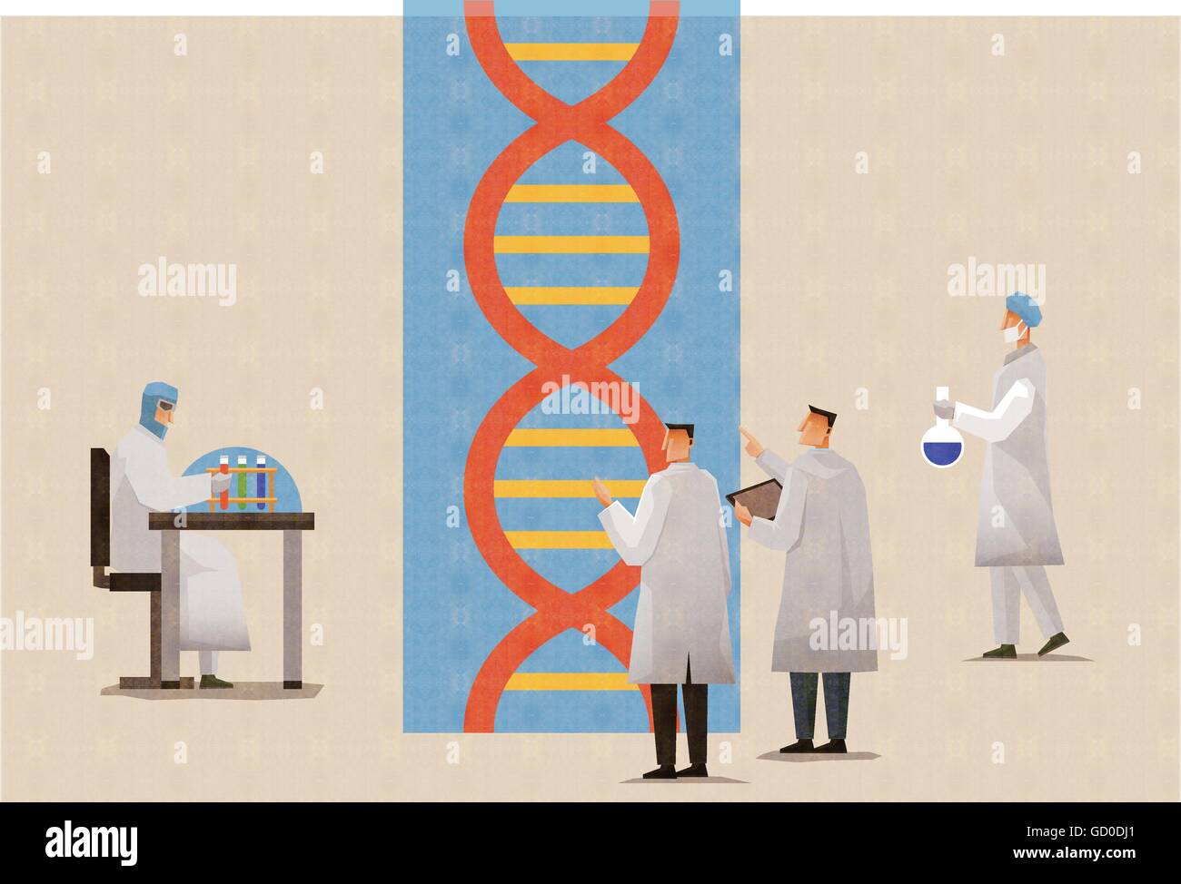 Science experiment project Stock Vector Images - Alamy