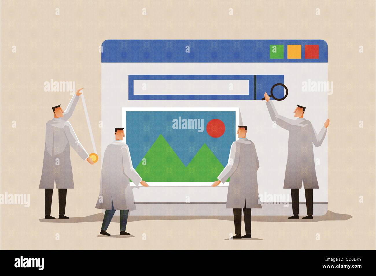 Science experiment project Stock Vector Images - Alamy