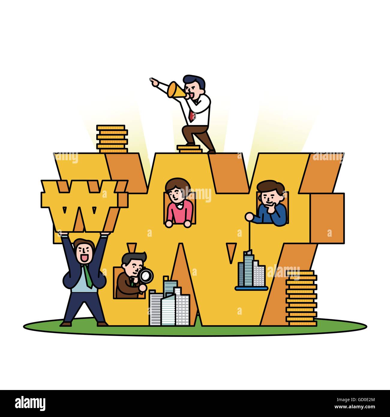 Stimulate the economy Stock Vector Images - Alamy