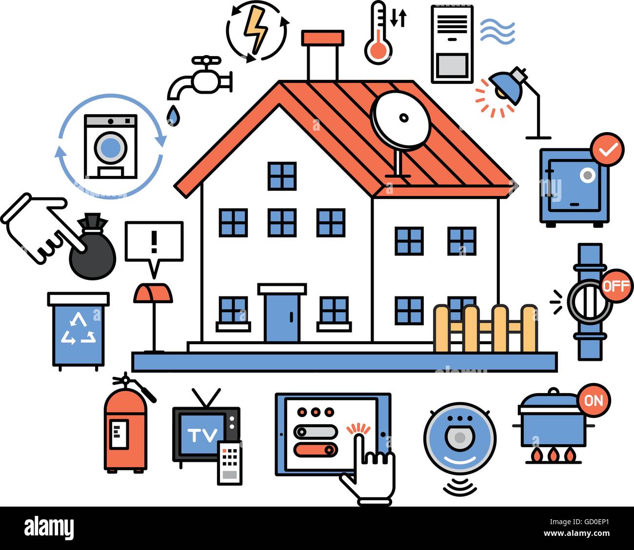 Life and garbage Stock Vector Images - Alamy